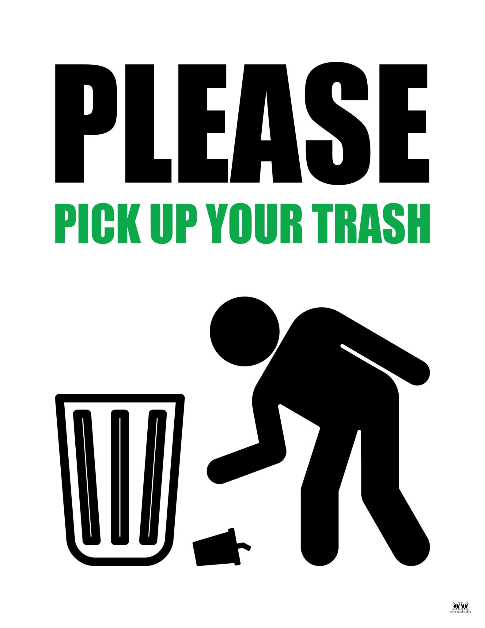 Trash Sign Printable Printable Planet Trash Sign Printable Printable Planet