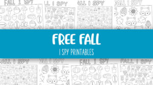 Fall I Spy - 4 FREE Printables | Printabulls
