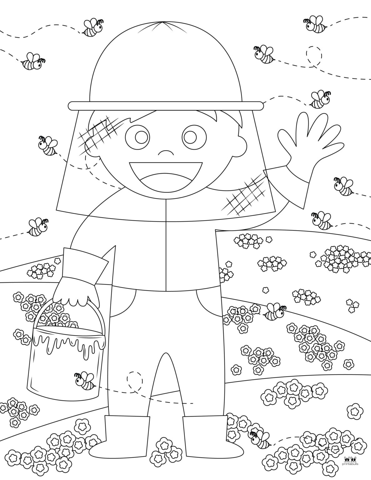 Bee Coloring Pages - 40 FREE Pages | Printabulls