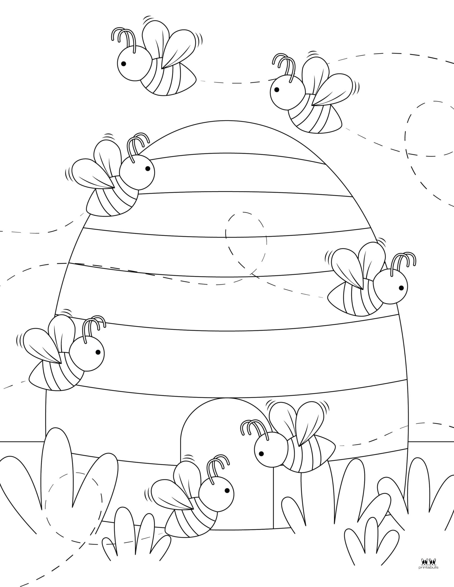 Bee Coloring Pages - 40 FREE Pages | Printabulls