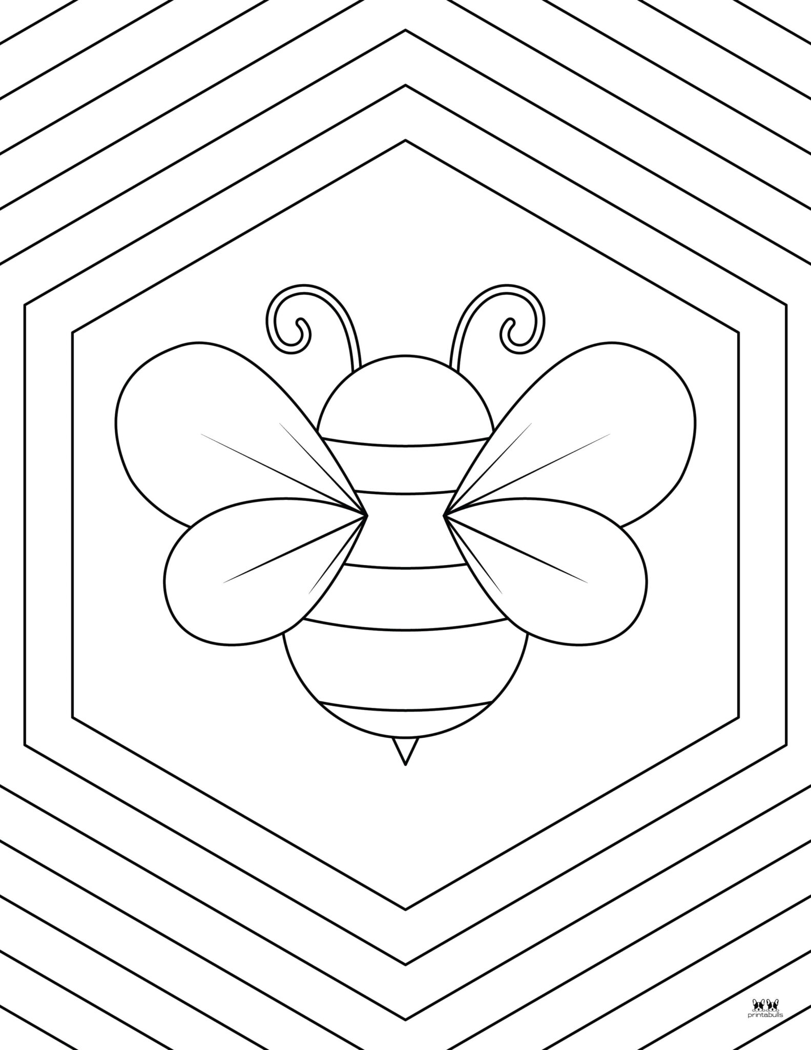 Bee Coloring Pages - 40 FREE Pages | Printabulls