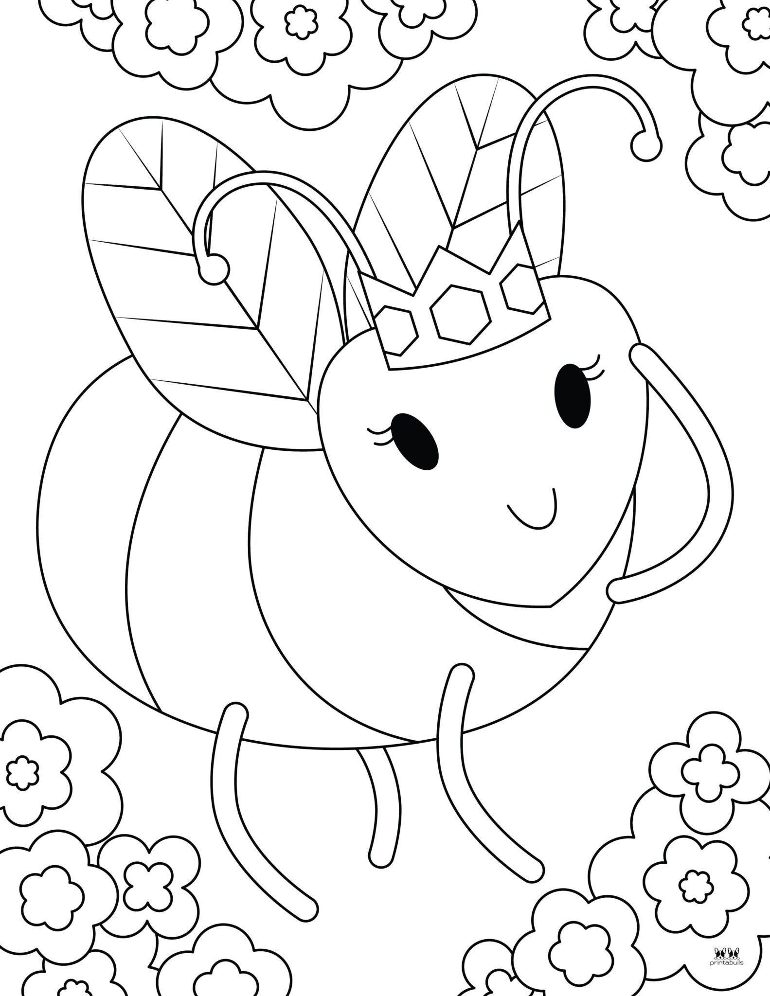 Bee Coloring Pages - 40 FREE Pages | Printabulls