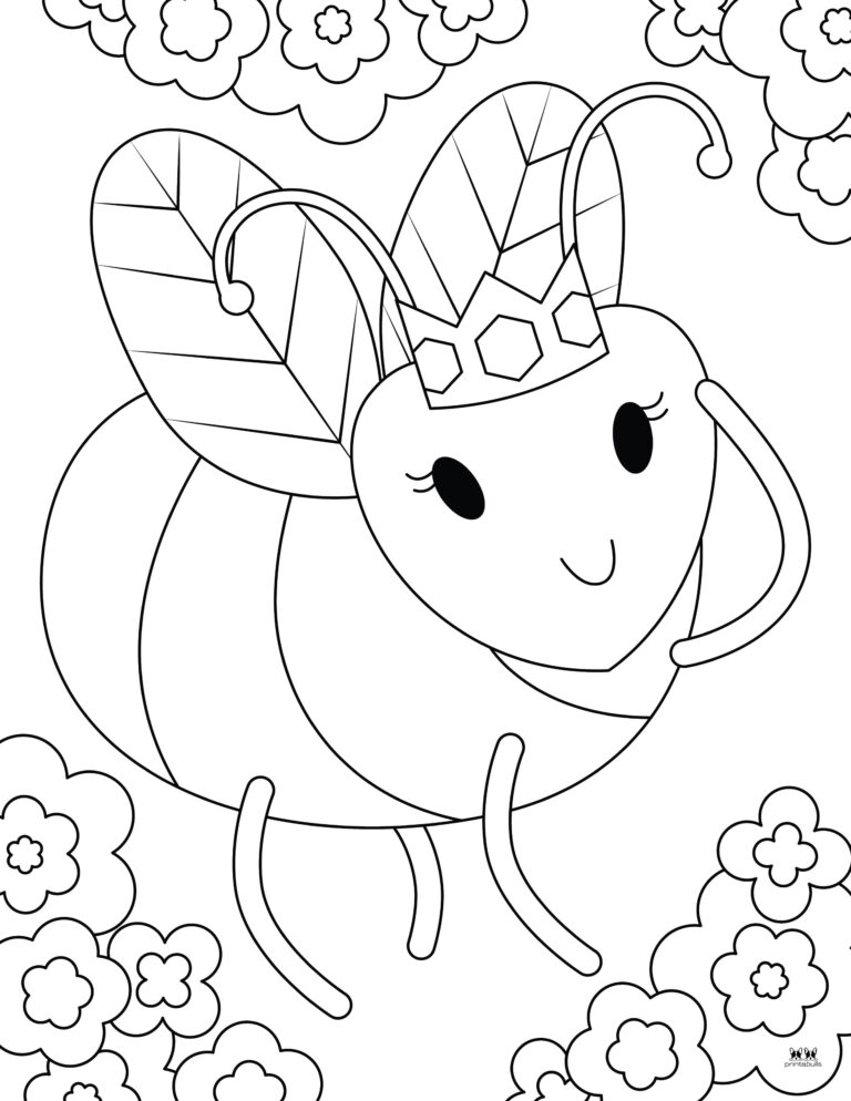 Bee Coloring Pages - 40 FREE Pages | Printabulls