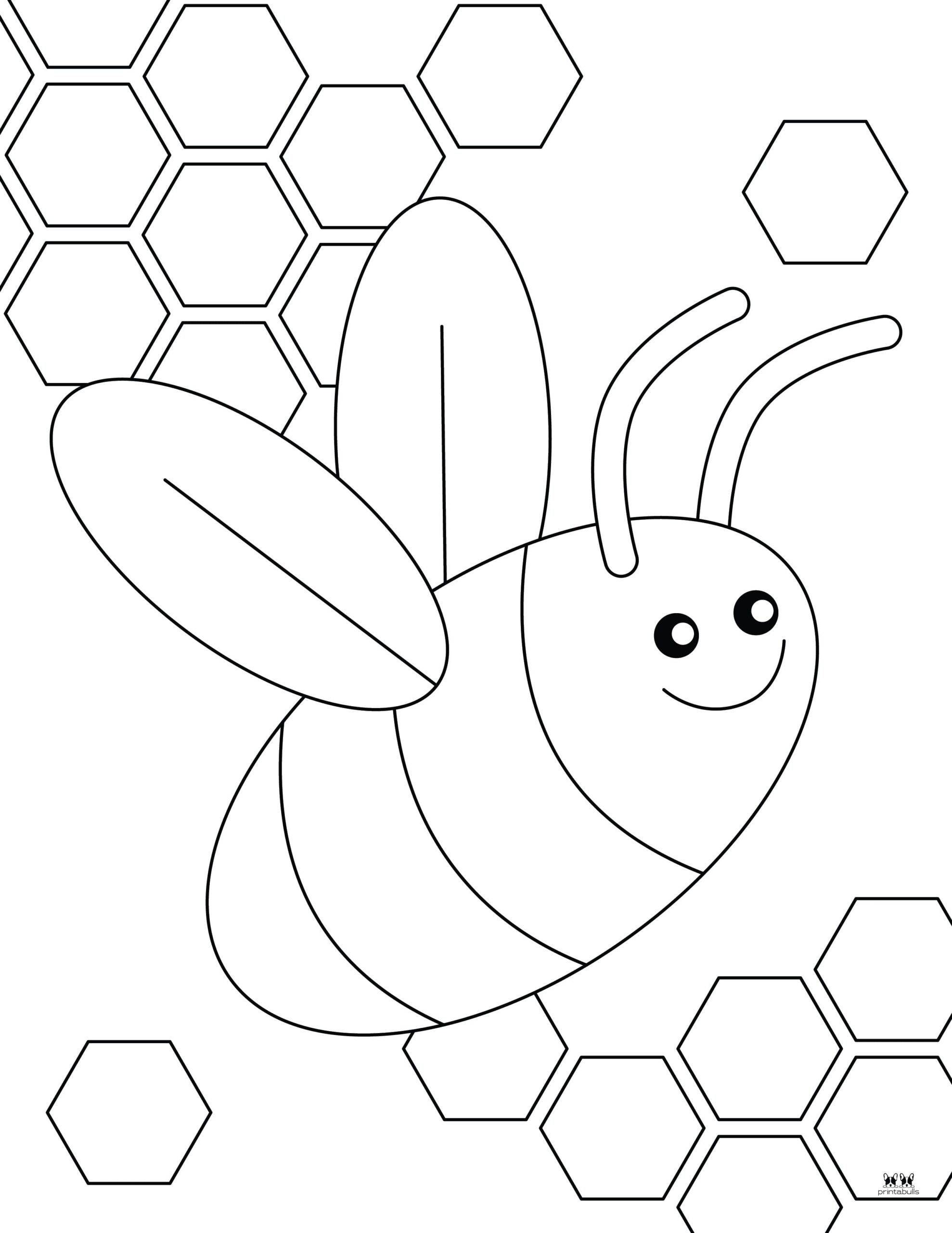 Bee Coloring Pages - 40 FREE Pages | Printabulls