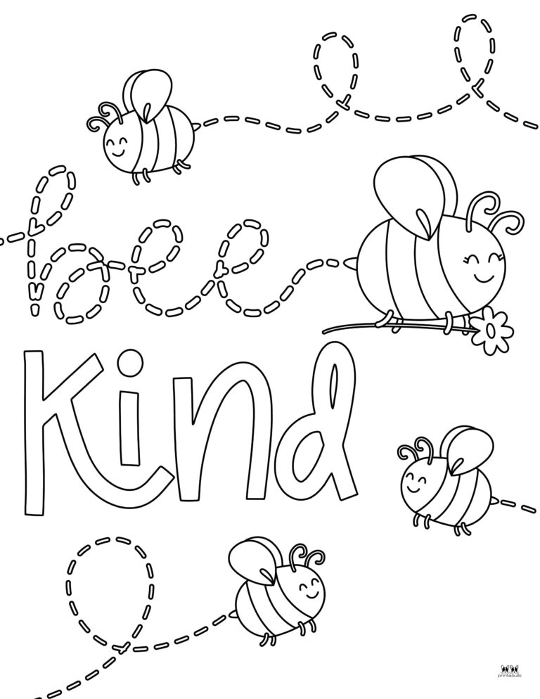 Bee Coloring Pages - 40 FREE Pages | Printabulls