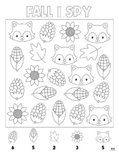 Fall I Spy - 4 FREE Printables | Printabulls