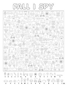 Fall I Spy - 4 FREE Printables | Printabulls
