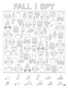 Fall I Spy - 4 FREE Printables | Printabulls