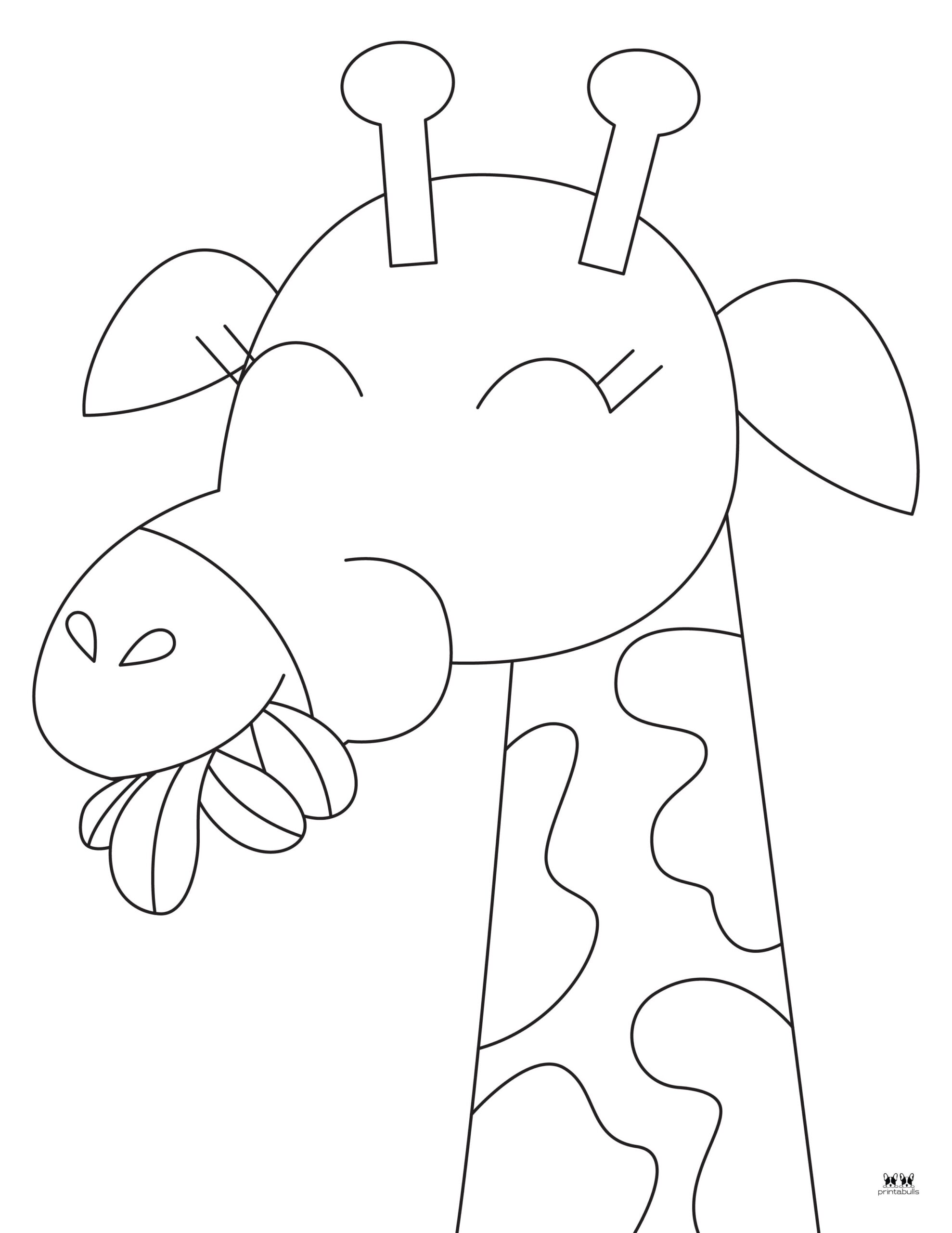 Giraffe Coloring Pages & Templates - FREE | Printabulls