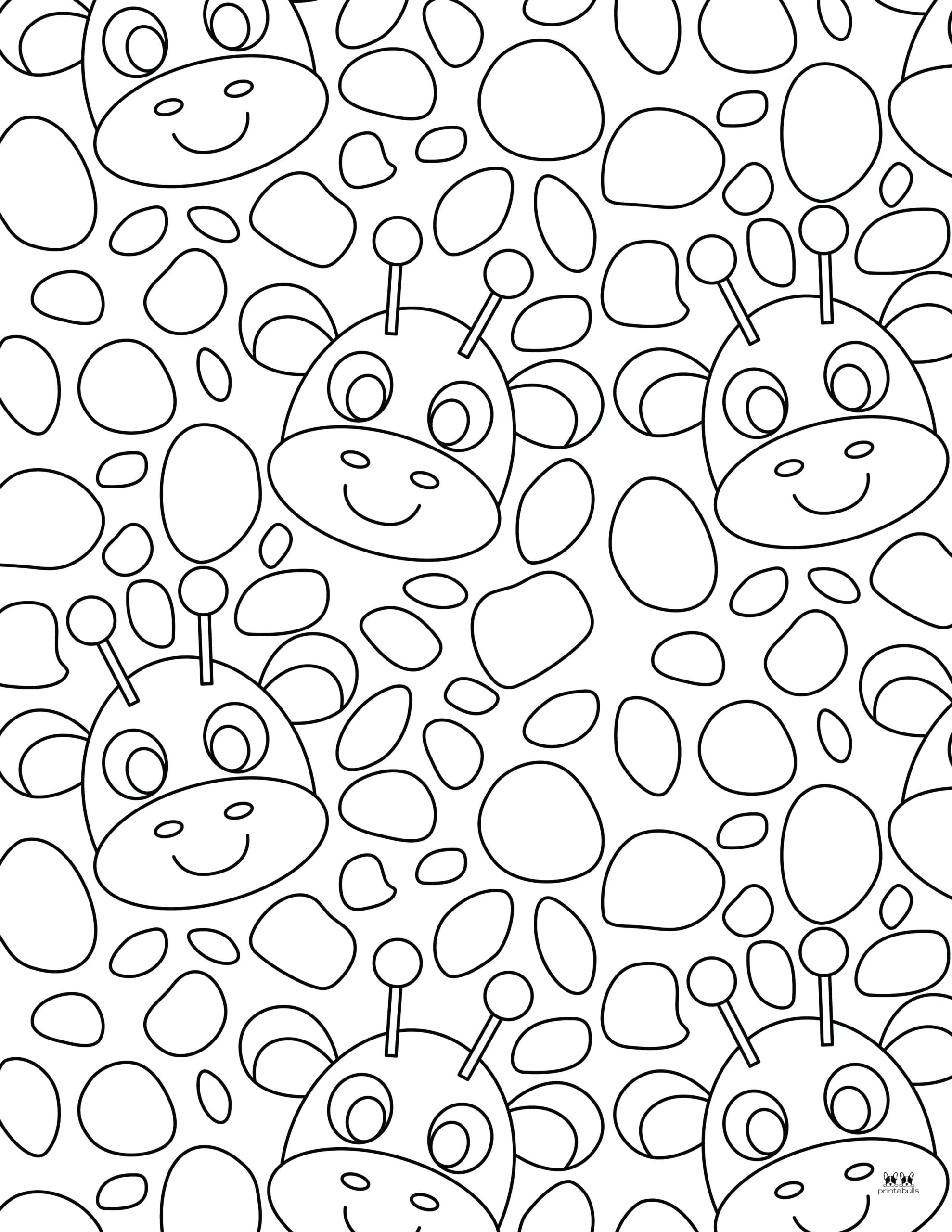 Giraffe Coloring Pages & Templates - FREE | Printabulls