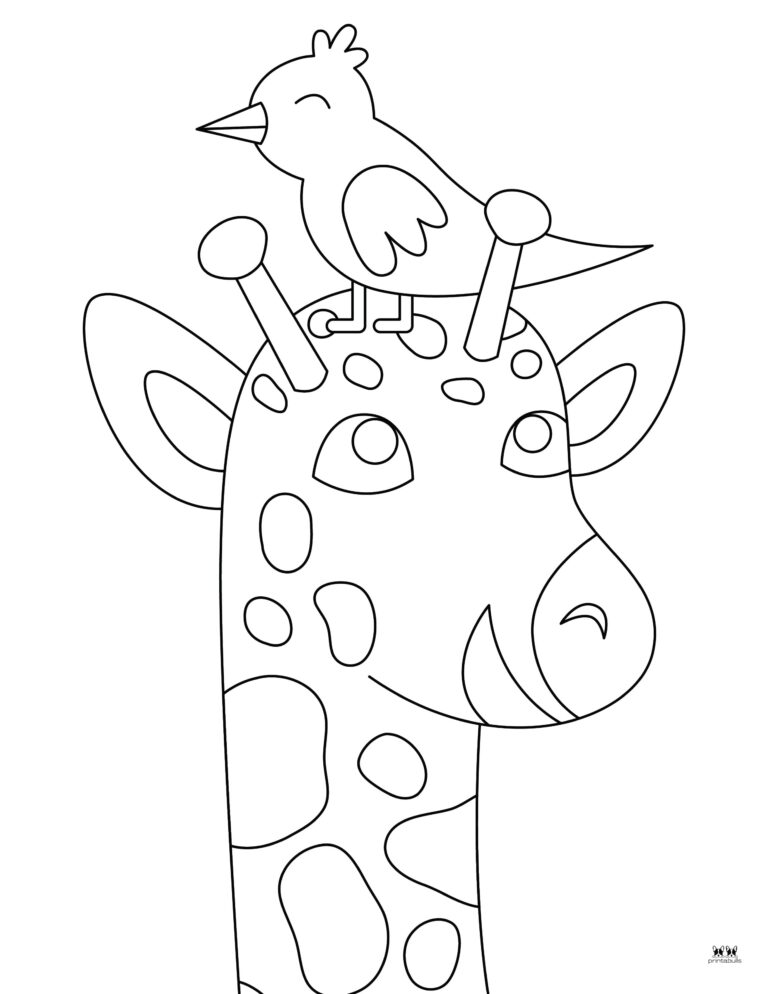 Giraffe Coloring Pages & Templates - FREE | Printabulls
