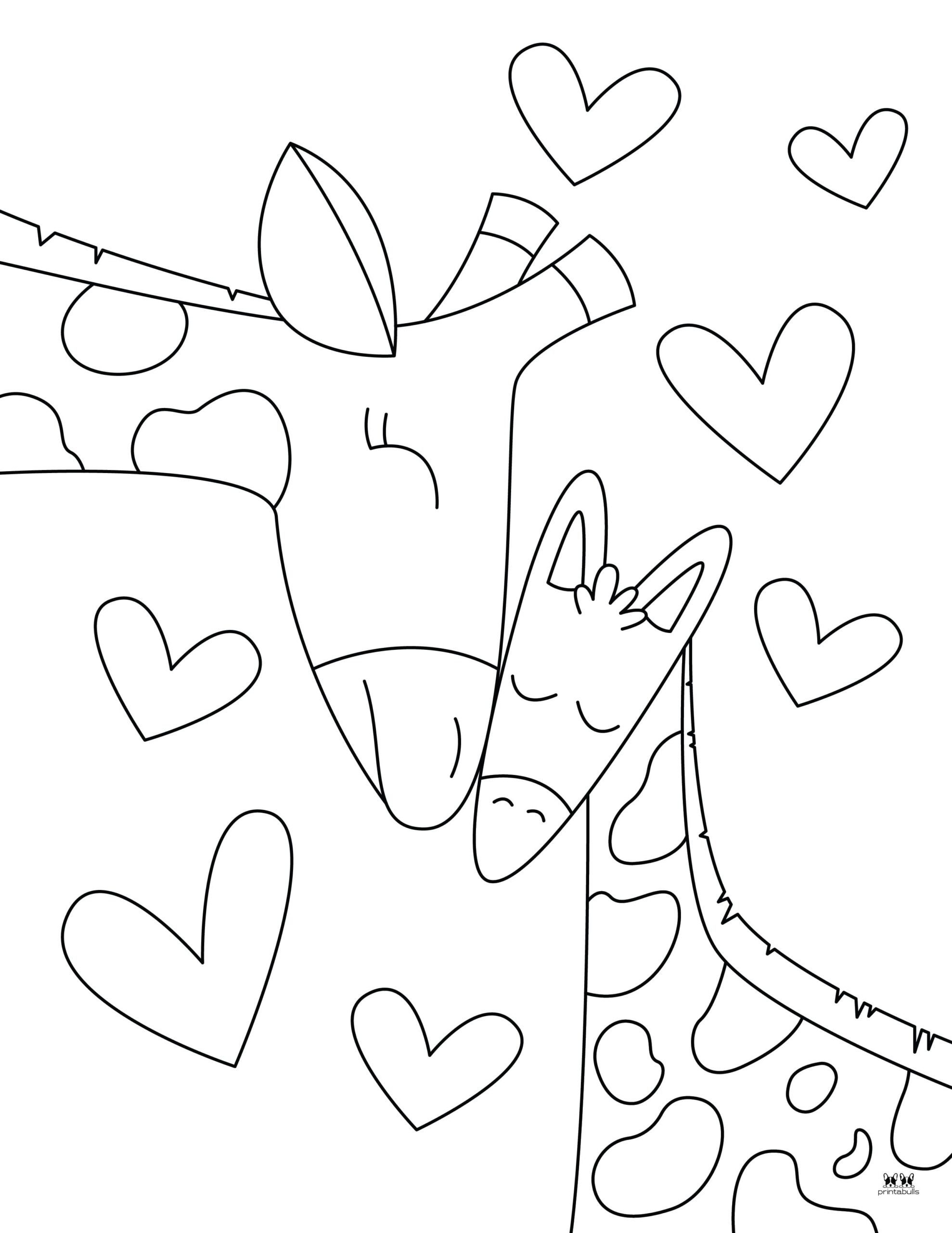 Giraffe Coloring Pages & Templates - FREE | Printabulls
