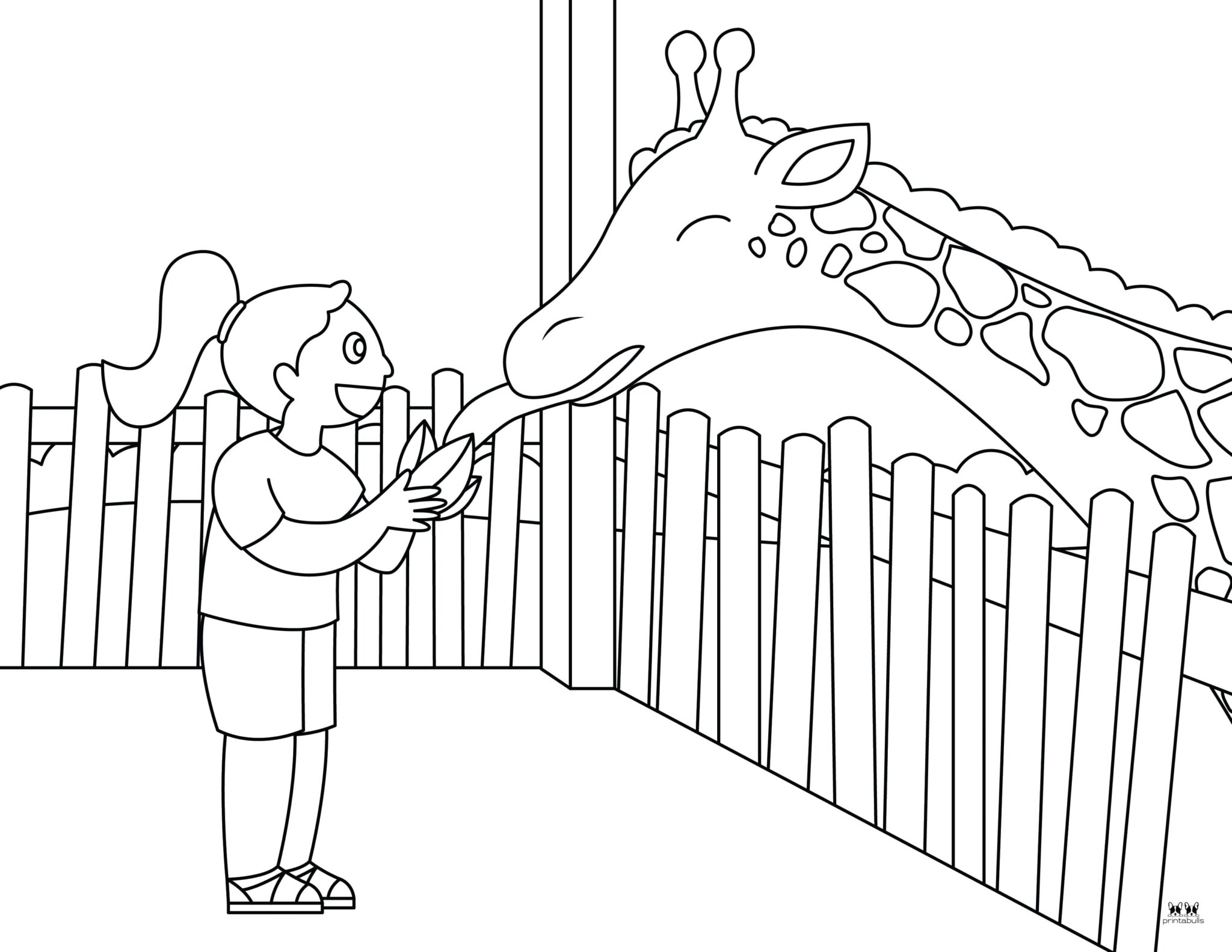 Giraffe Coloring Pages & Templates - FREE | Printabulls