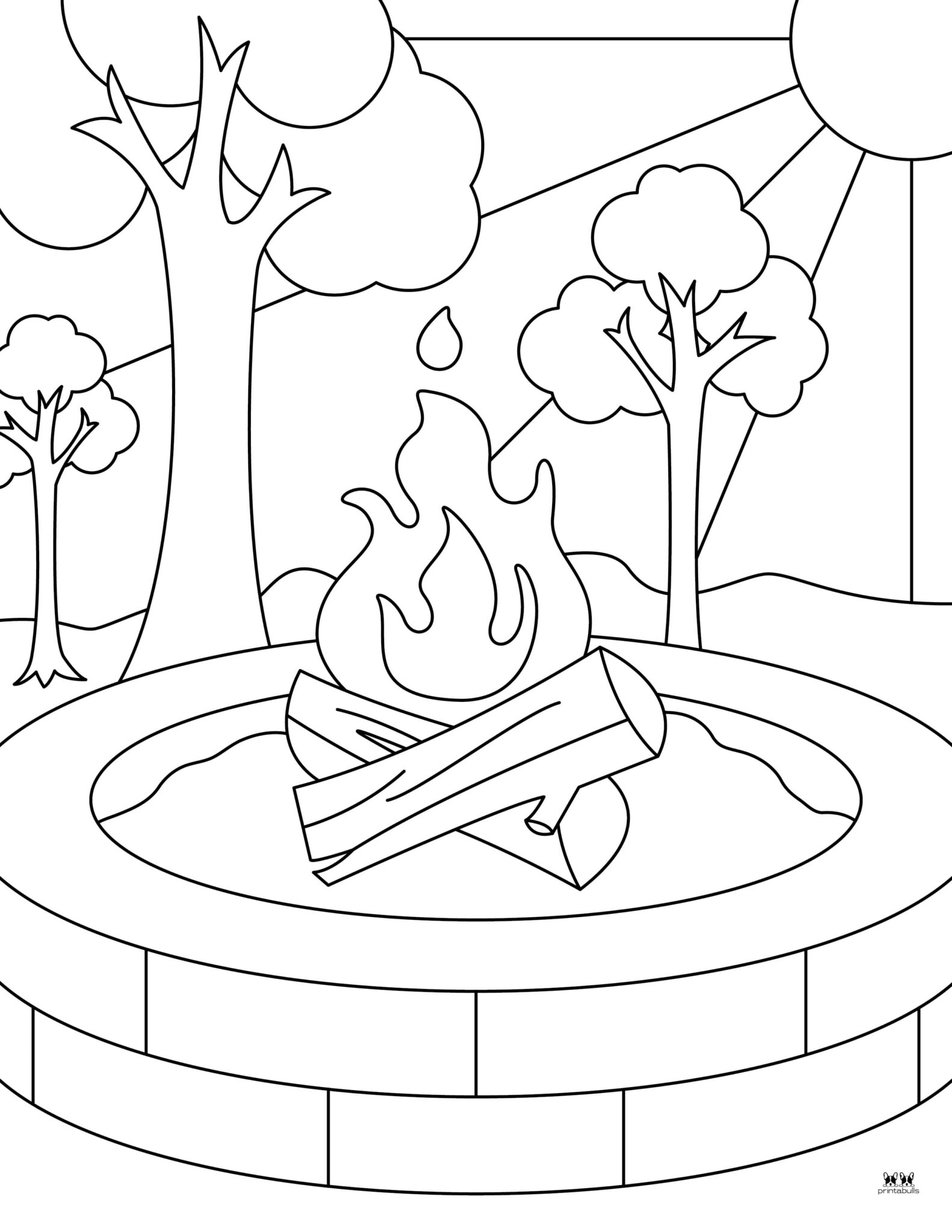 Camping Coloring Pages - 25 FREE Printables | Printabulls