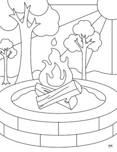 Camping Coloring Pages - 25 FREE Printables | Printabulls