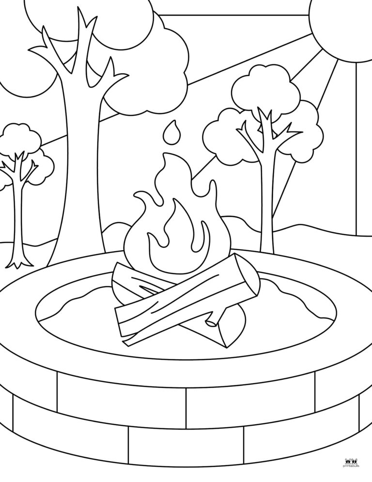 Camping Coloring Pages - 25 FREE Printables | Printabulls