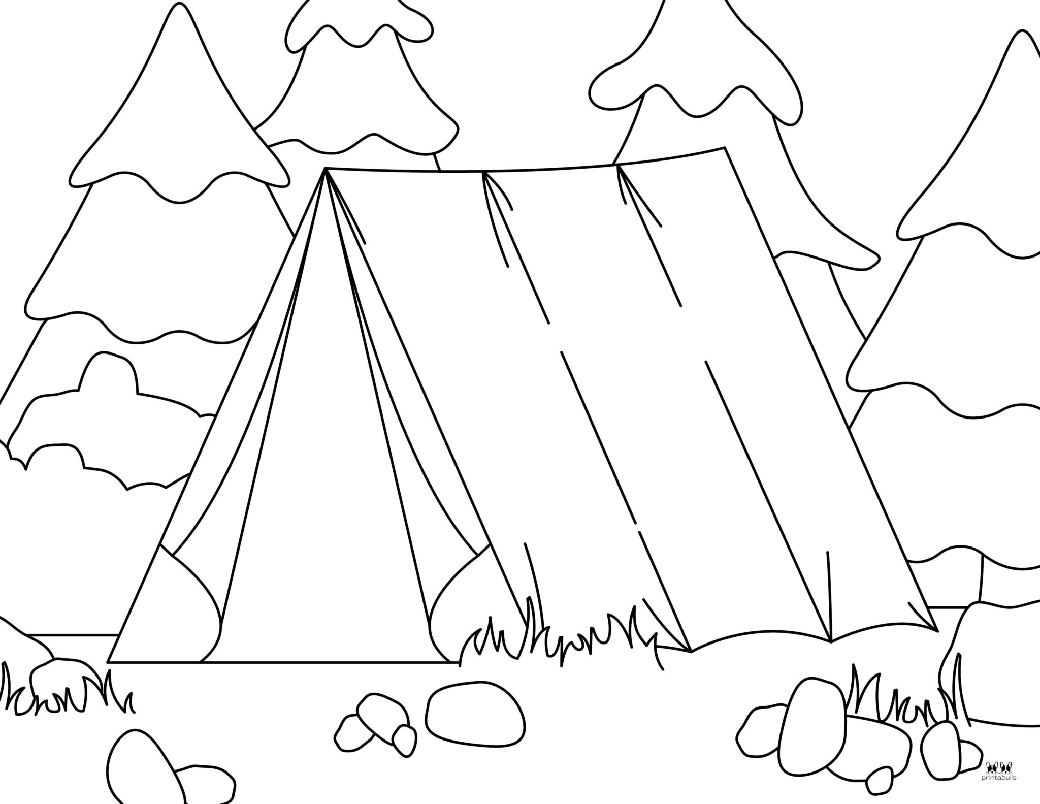 Camping Coloring Pages - 25 FREE Printables | Printabulls