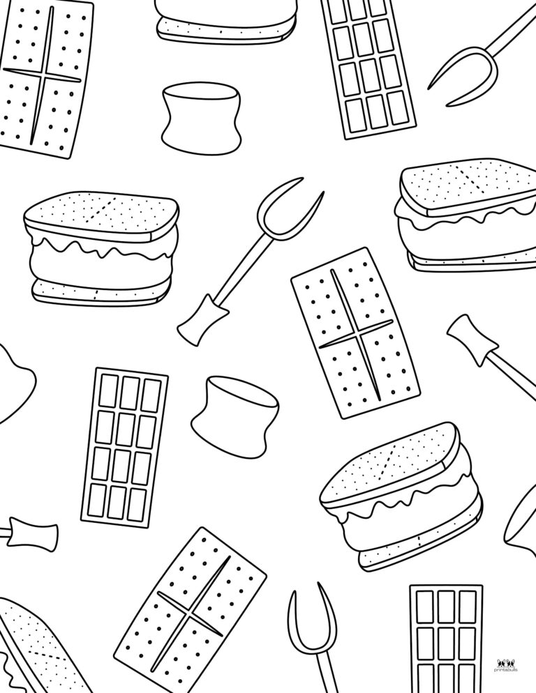 Camping Coloring Pages - 25 FREE Printables | Printabulls