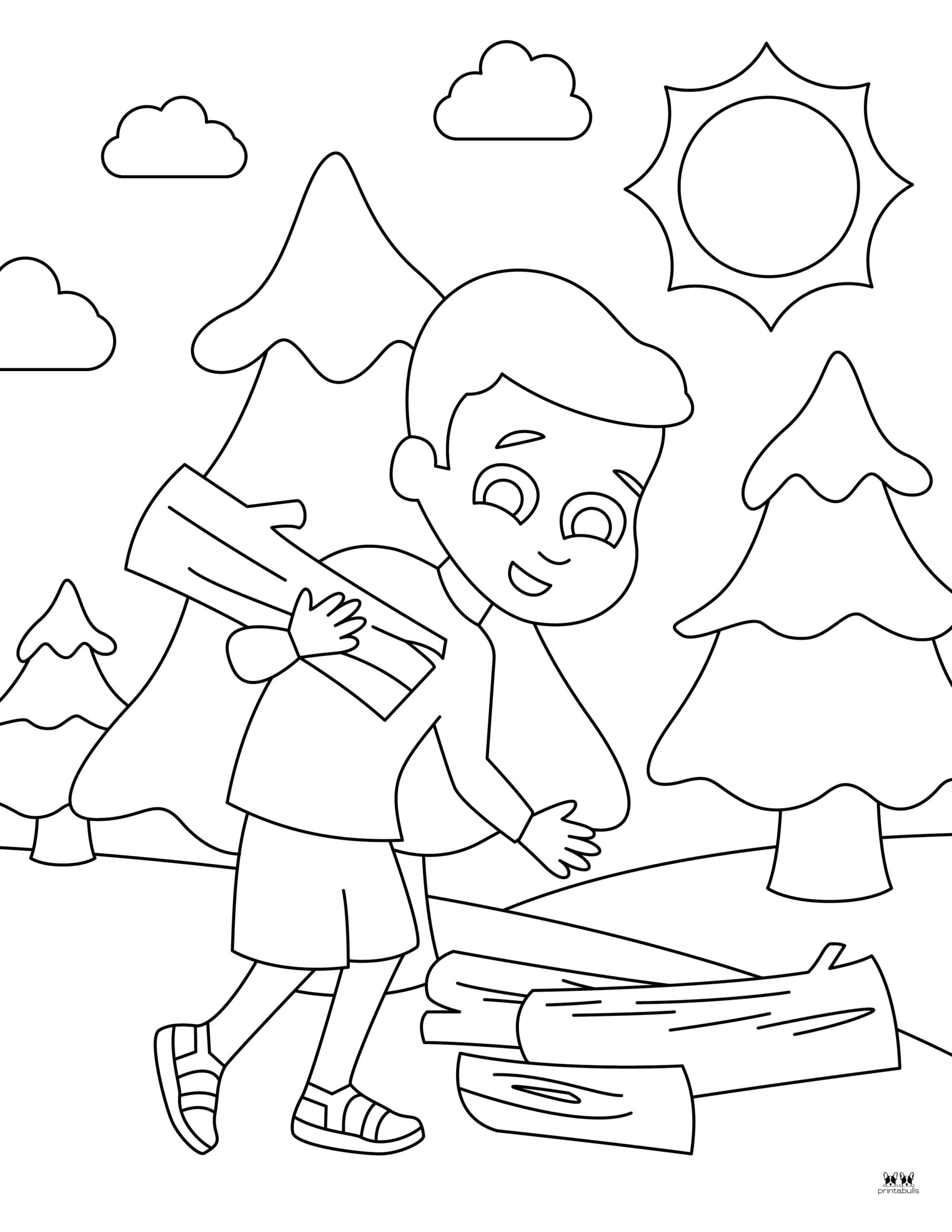 Camping Coloring Pages - 25 FREE Printables | Printabulls