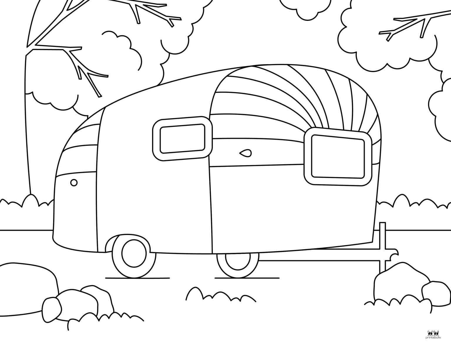 Camping Coloring Pages - 25 FREE Printables | Printabulls