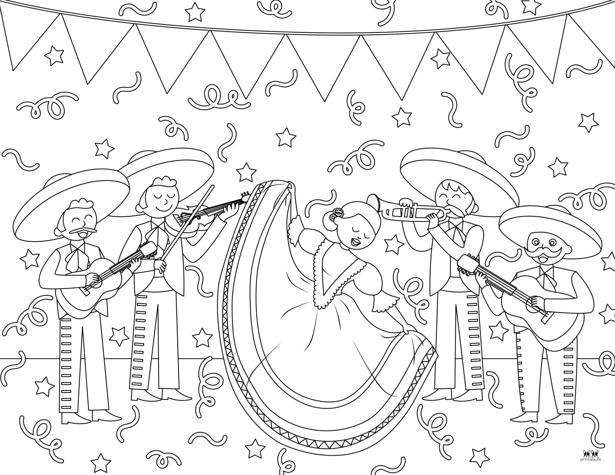 Cinco de Mayo Coloring Pages - 25 FREE Pages | Printabulls