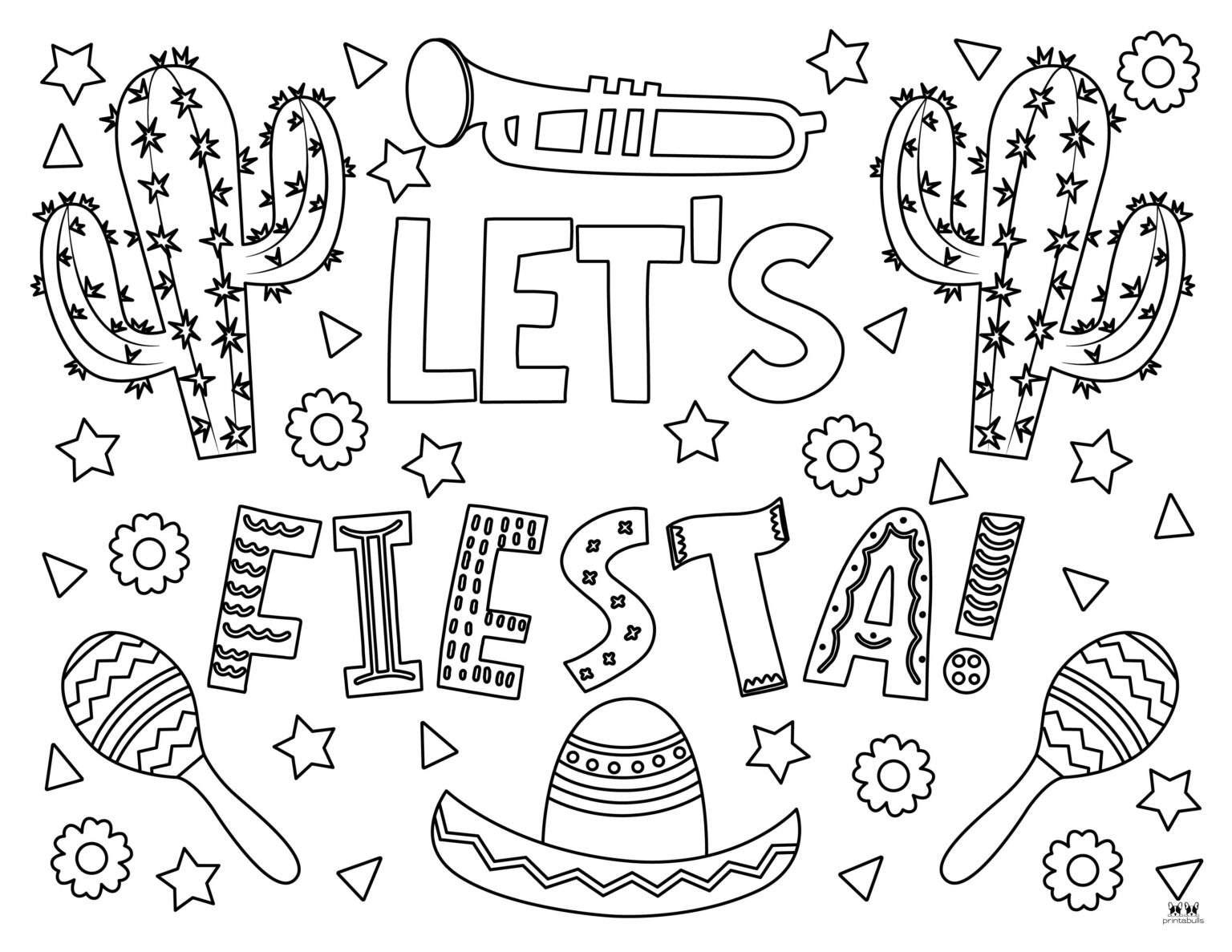 Cinco de Mayo Coloring Pages - 25 FREE Pages | Printabulls