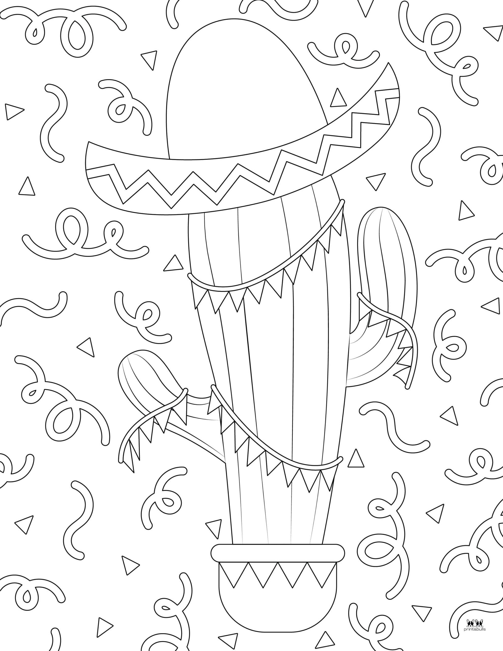 Cinco de Mayo Coloring Pages - 25 FREE Pages | Printabulls