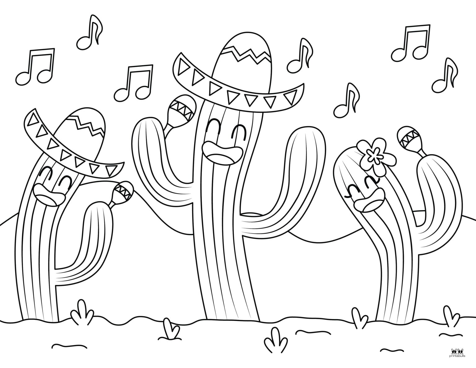 Cinco de Mayo Coloring Pages - 25 FREE Pages | Printabulls