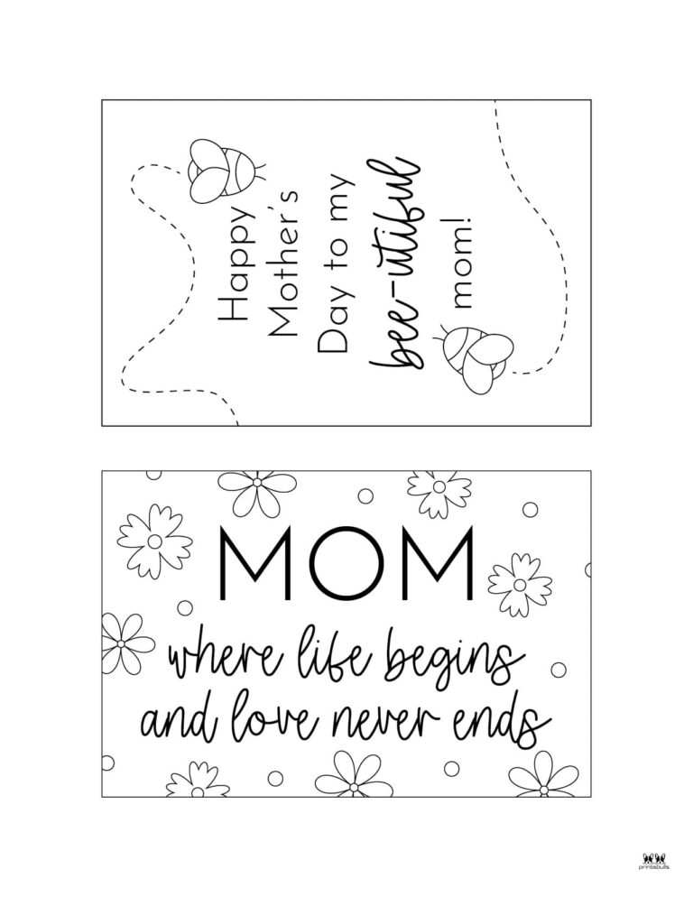 Mother's Day Cards - 50 FREE Printable Cards | Printabulls
