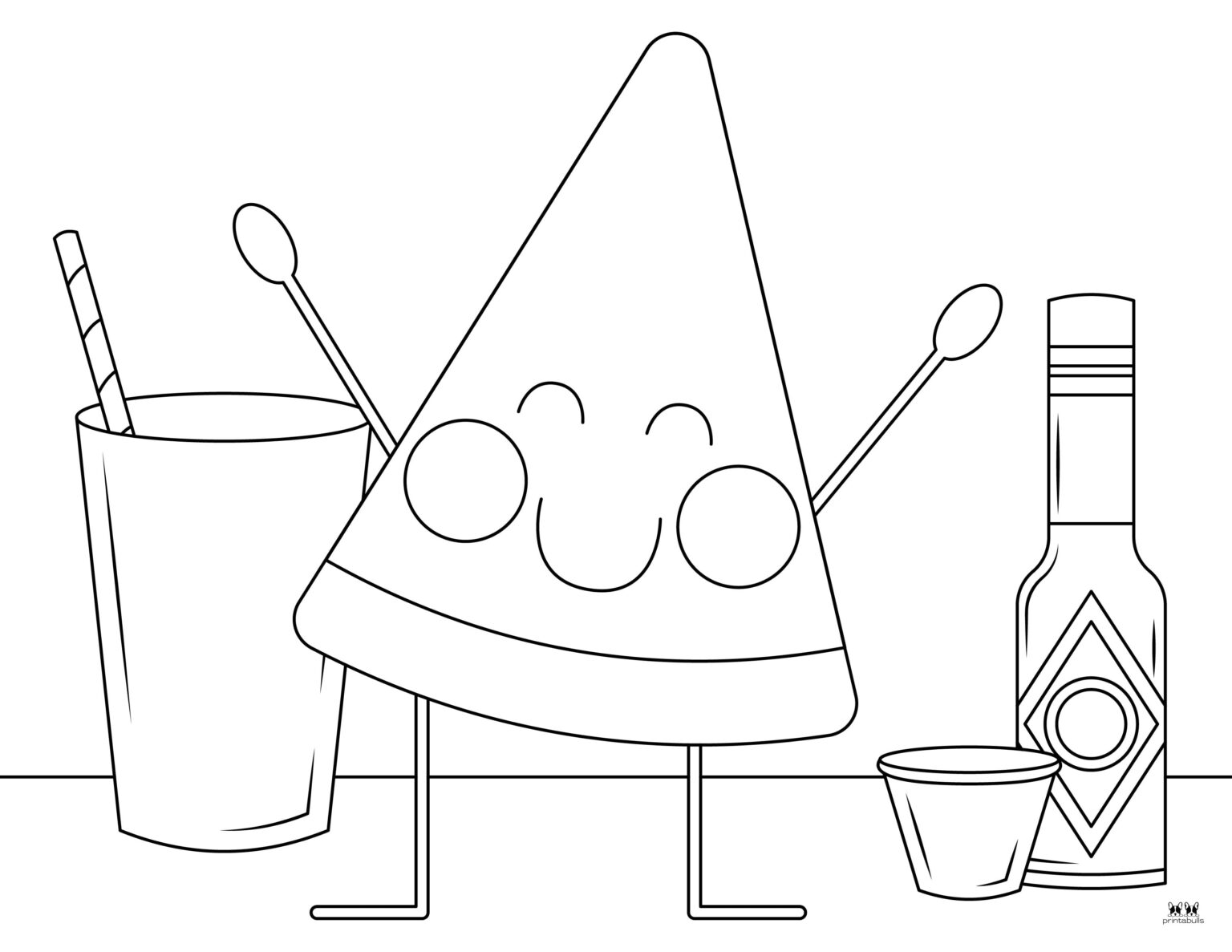 Pizza Coloring Pages - 32 FREE Printables | Printabulls