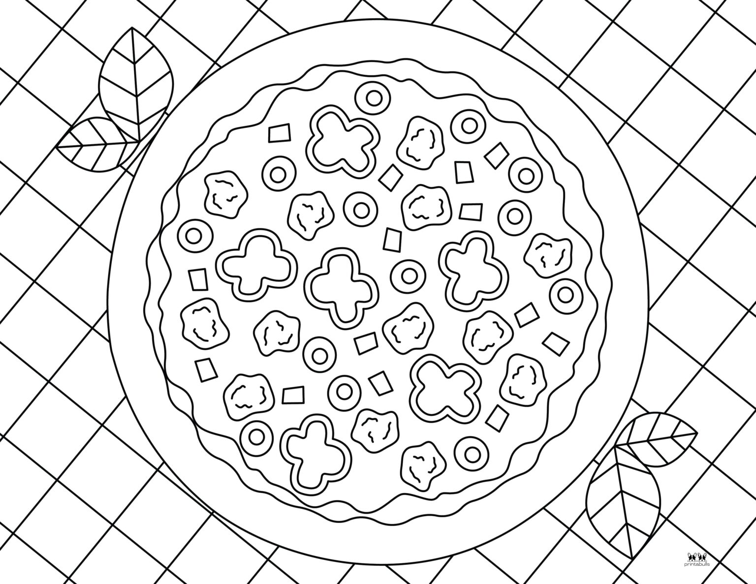 Pizza Coloring Pages - 32 FREE Printables | Printabulls