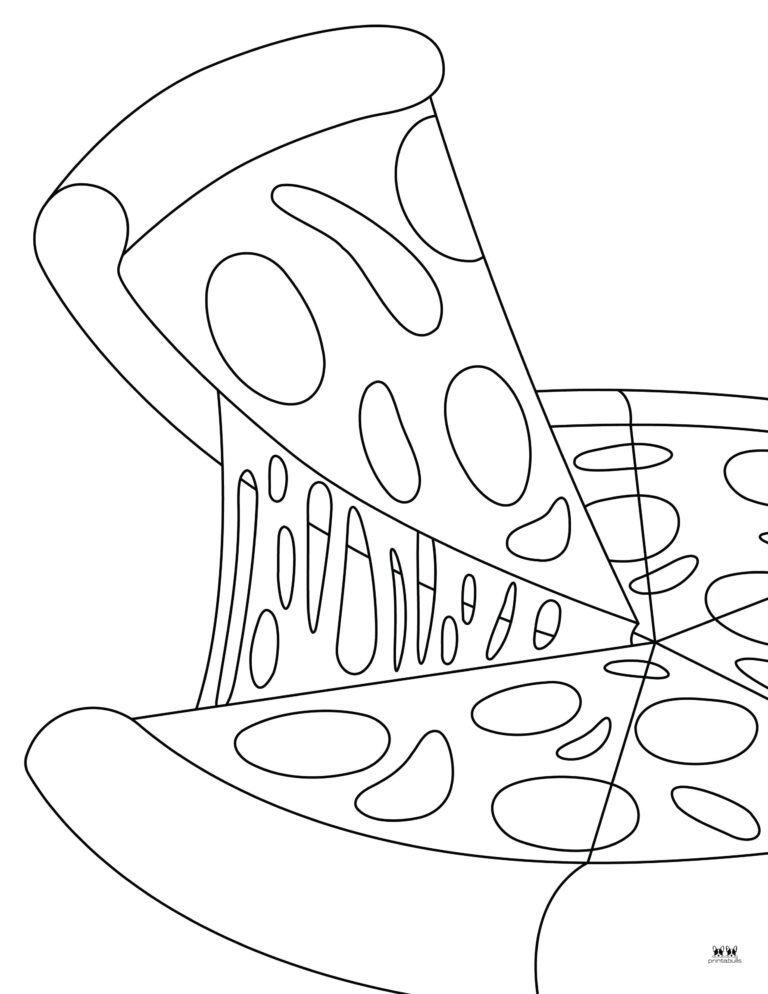 Pizza Coloring Pages - 32 FREE Printables | Printabulls