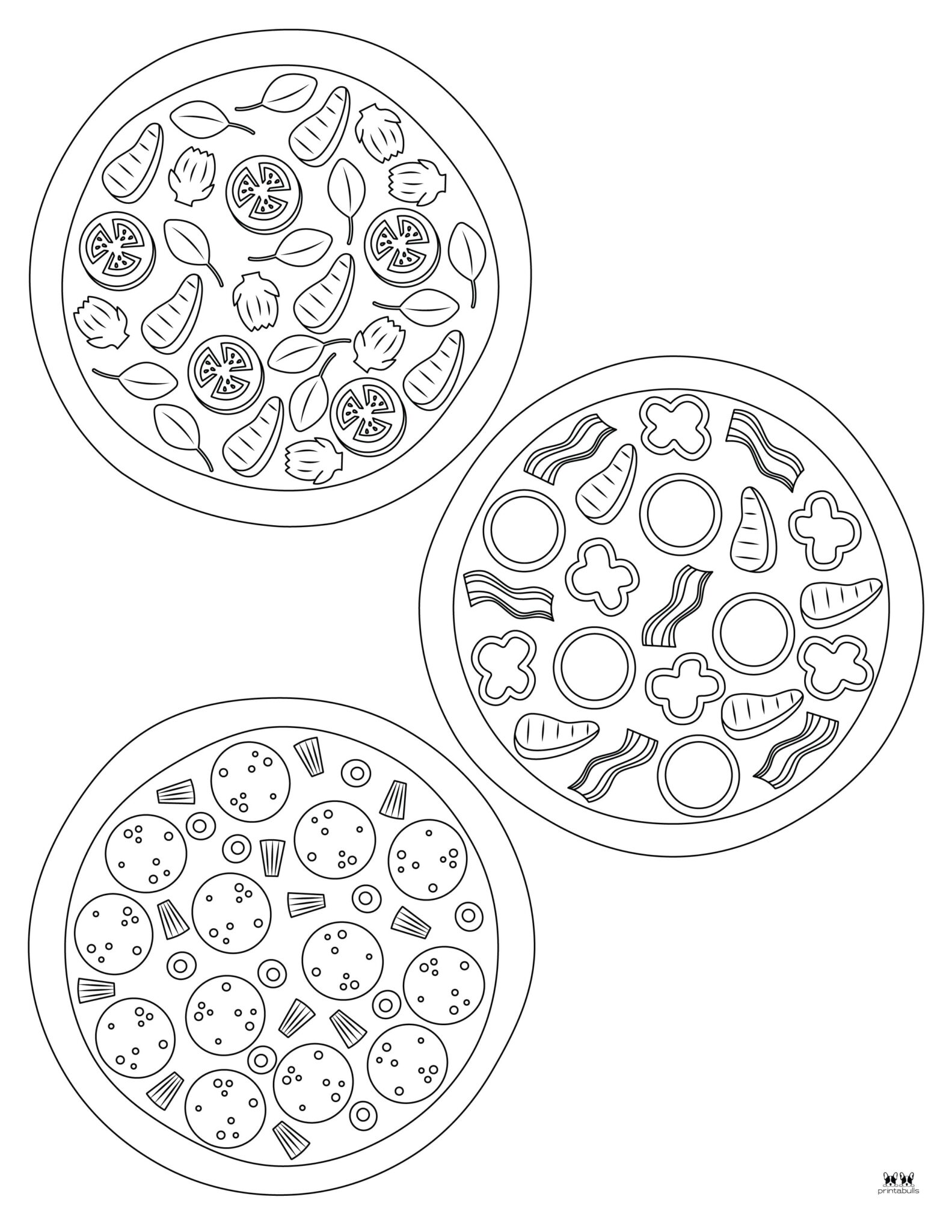 Pizza Coloring Pages - 32 FREE Printables | Printabulls