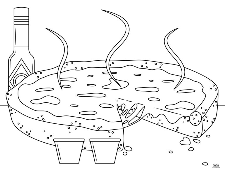 Pizza Coloring Pages - 32 FREE Printables | Printabulls