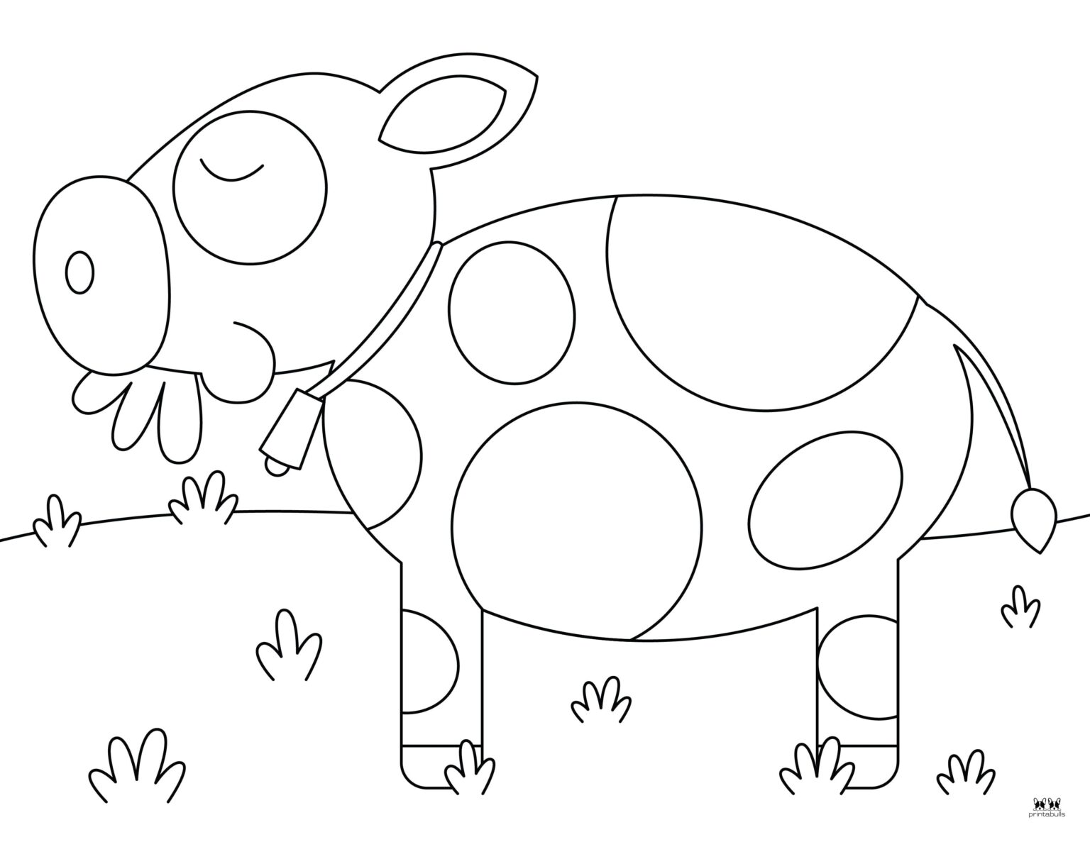 Cow & Highland Cow Coloring Pages - 40 Pages | Printabulls
