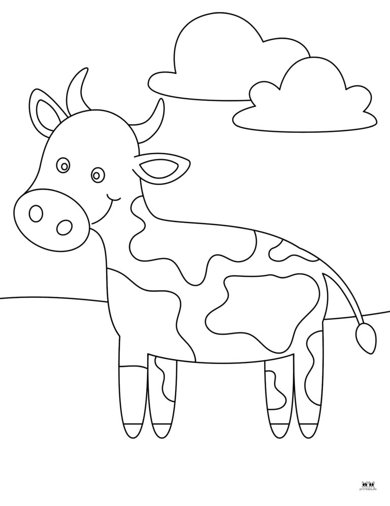 Cow & Highland Cow Coloring Pages - 40 Pages | Printabulls