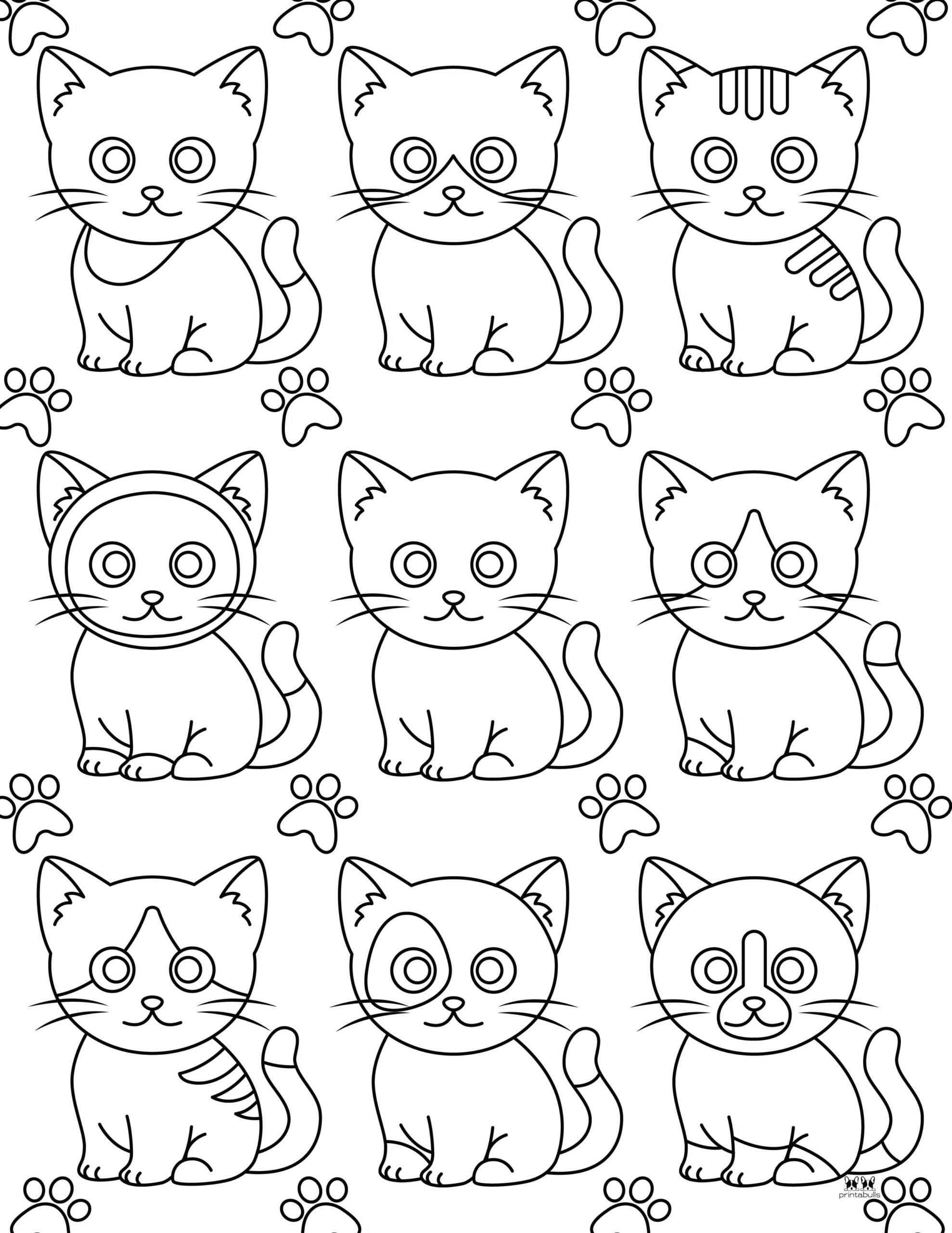 Kitten Coloring Pages - 25 FREE Printables - PrintaBulk