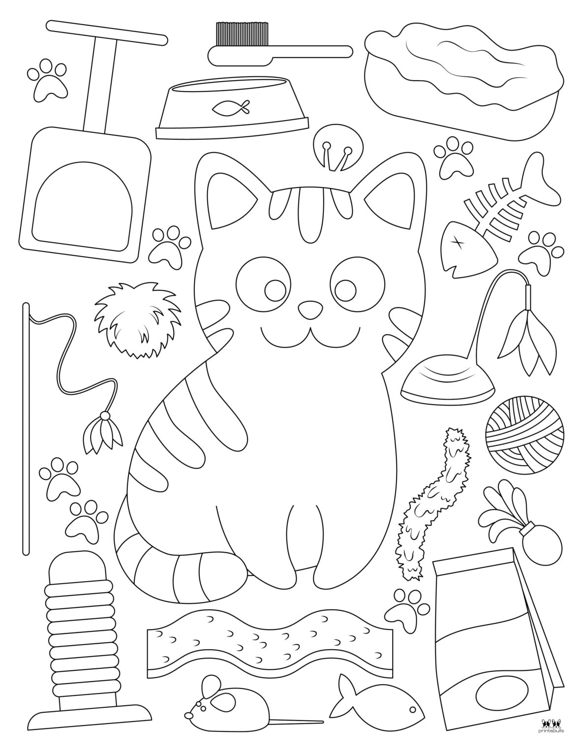 Kitten Coloring Pages - 25 FREE Printables | Printabulls