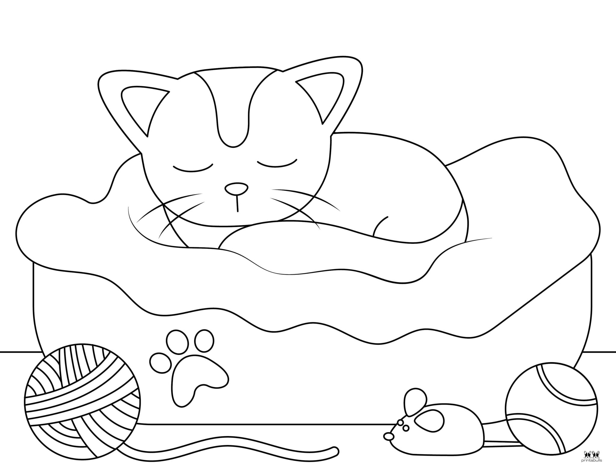Kitten Coloring Pages - 25 FREE Printables - PrintaBulk