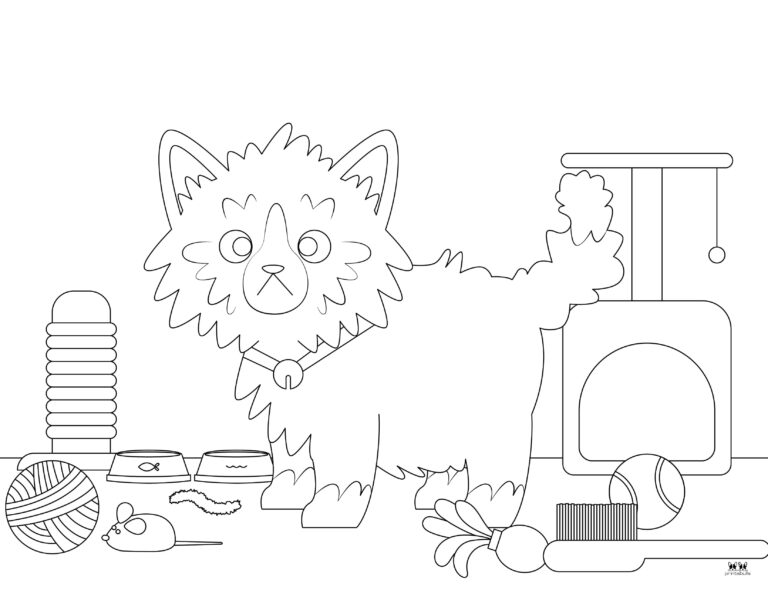 Kitten Coloring Pages - 25 FREE Printables | Printabulls