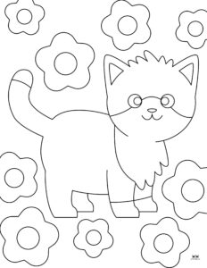Kitten Coloring Pages - 25 FREE Printables | Printabulls
