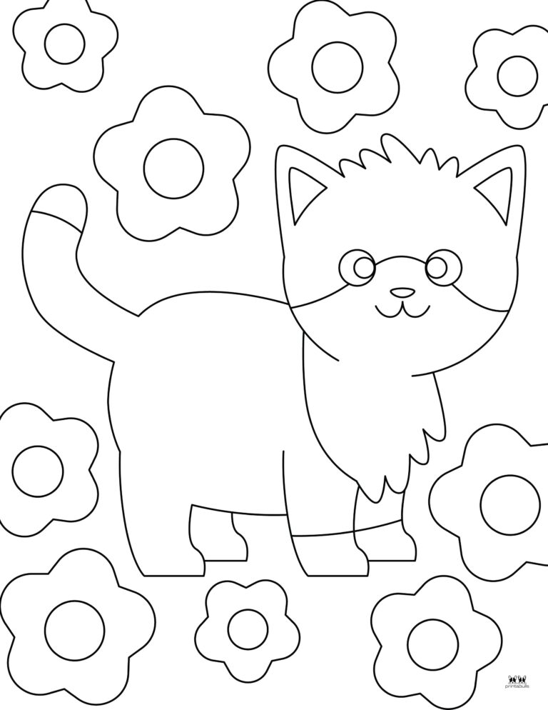 Kitten Coloring Pages - 25 FREE Printables | Printabulls