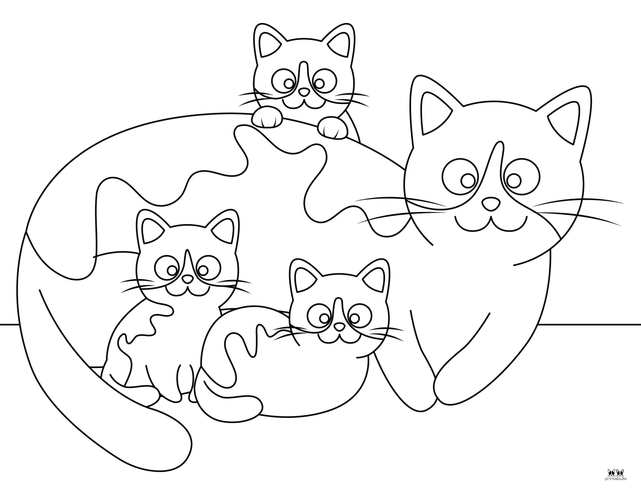 Kitten Coloring Pages - 25 FREE Printables - PrintaBulk