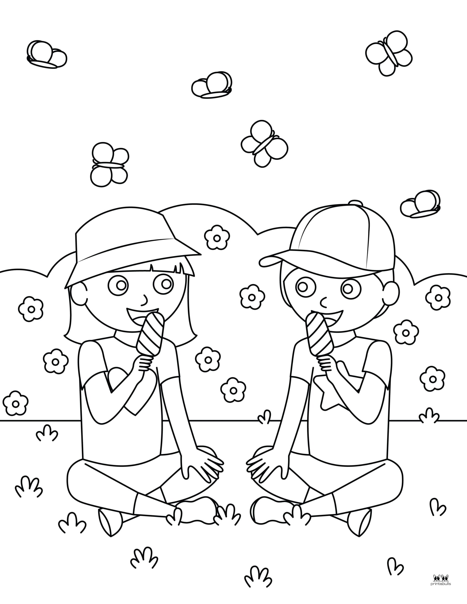 Popsicle Coloring Pages - 25 FREE Printables | Printabulls