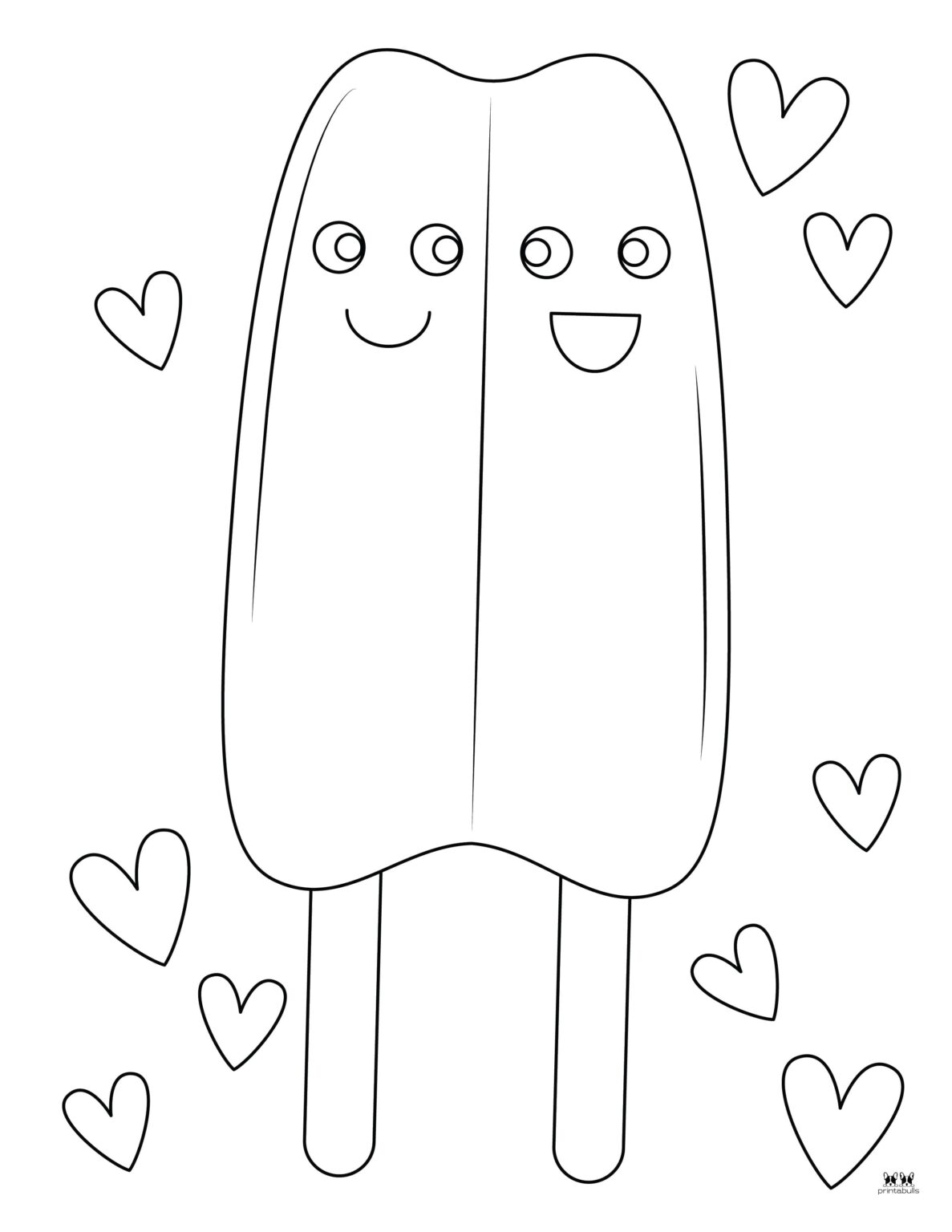 Popsicle Coloring Pages - 25 FREE Printables | Printabulls