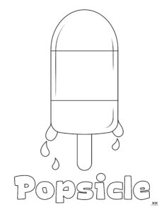Popsicle Coloring Pages - 25 FREE Printables | Printabulls