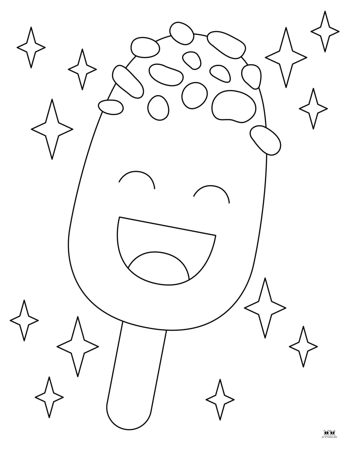 Popsicle Coloring Pages - 25 FREE Printables | Printabulls