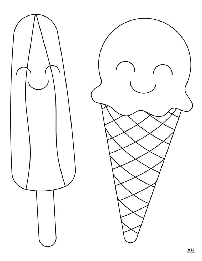 Popsicle Coloring Pages - 25 FREE Printables | Printabulls