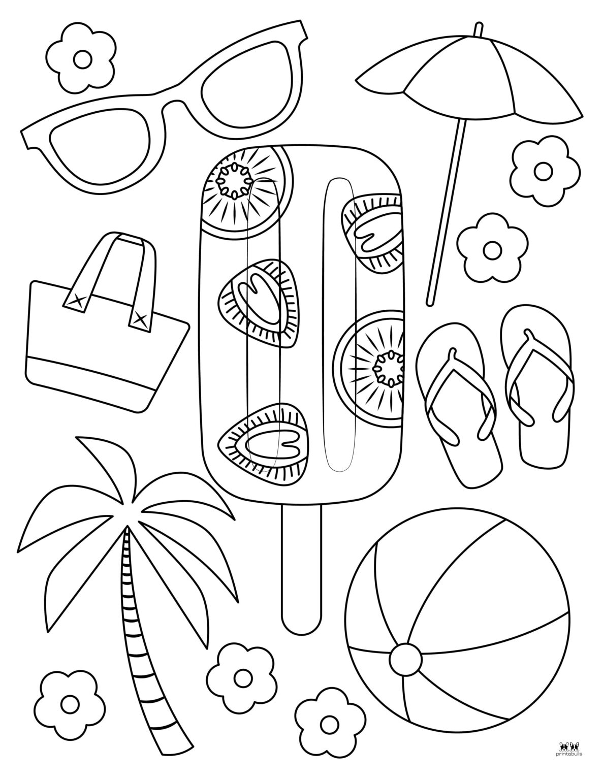 Popsicle Coloring Pages - 25 FREE Printables | Printabulls