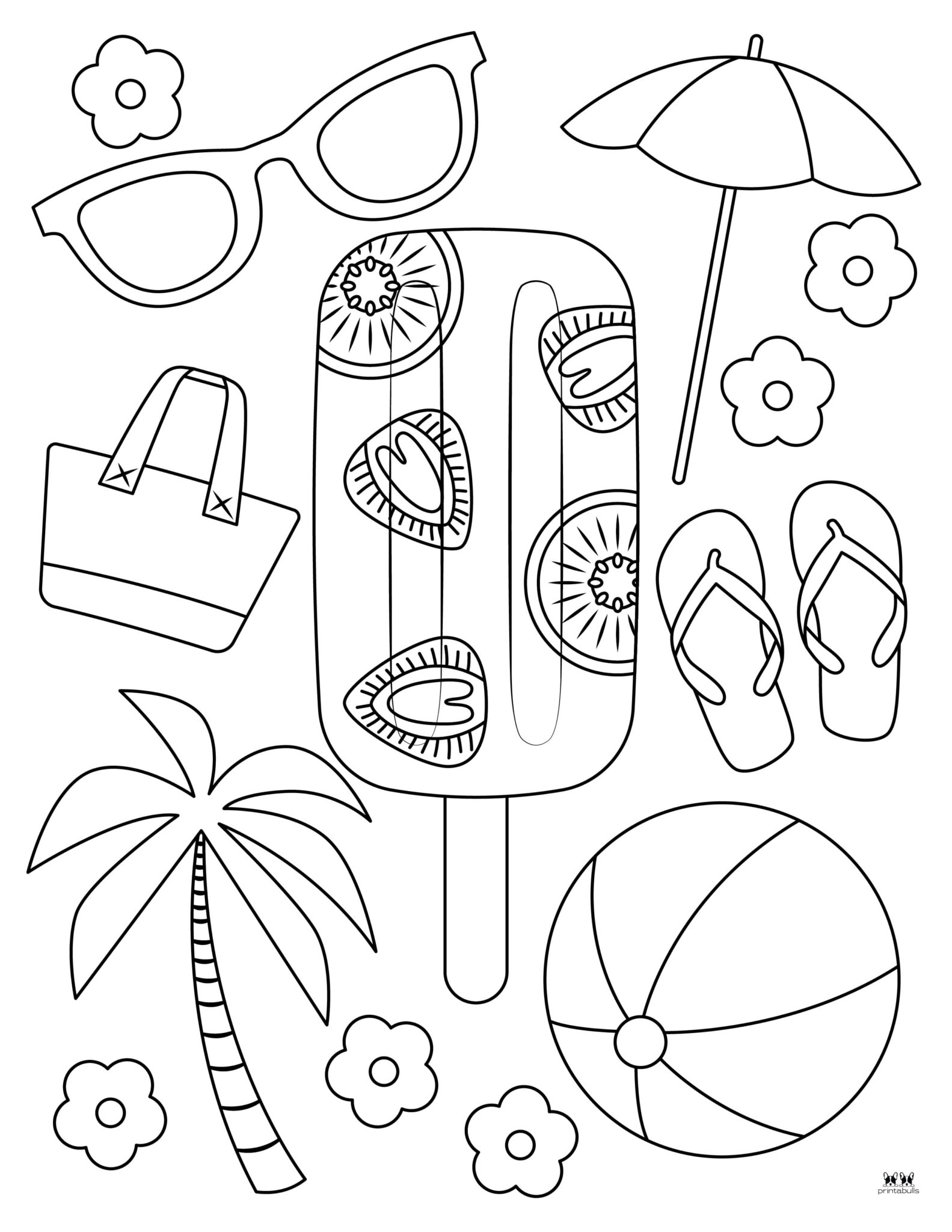Popsicle Coloring Pages - 25 FREE Printables | Printabulls